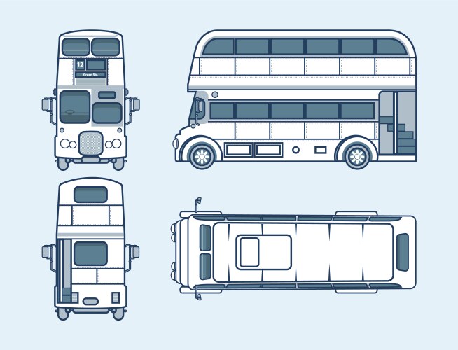 Bus Top View Vector Images (over 520)
