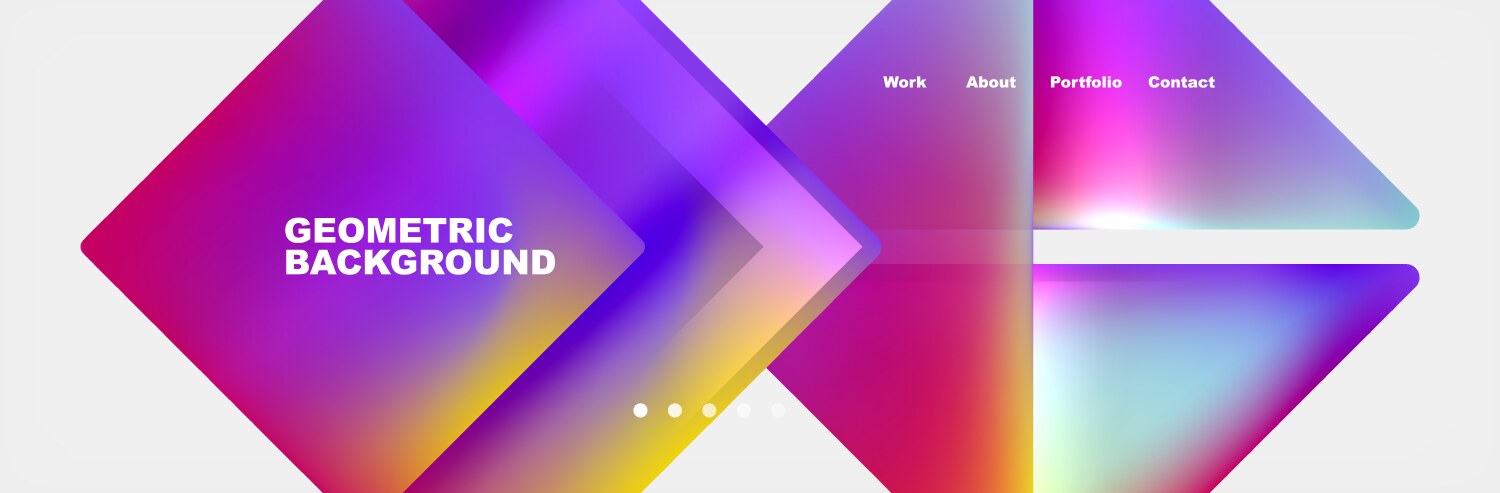Triangle minimal web site page background design Vector Image