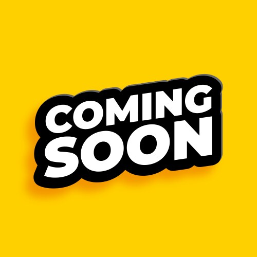 Coming soon loading screen Royalty Free Vector Image