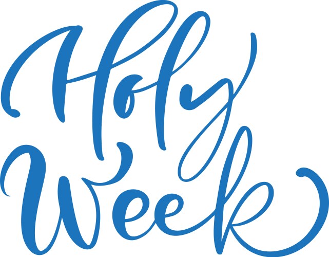 Holy week text design and gradient background king
