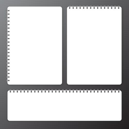 Wired notebook icon Royalty Free Vector Image - VectorStock