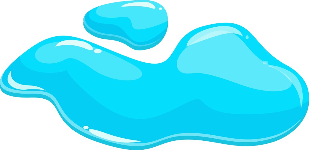 Colorful slime blob dripping down creating Vector Image