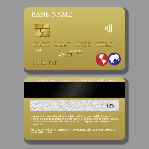 Credit Card Back Vector Images (over 6,500)