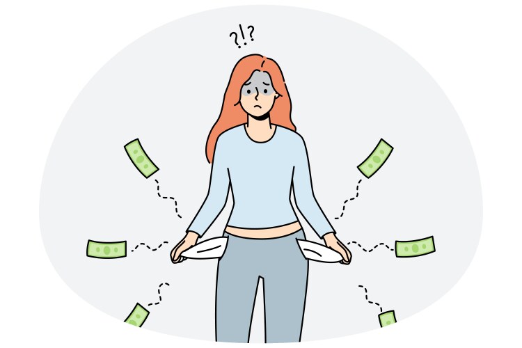 Empty Pocket Clipart Poor Man Character With Empty Pockets Standing