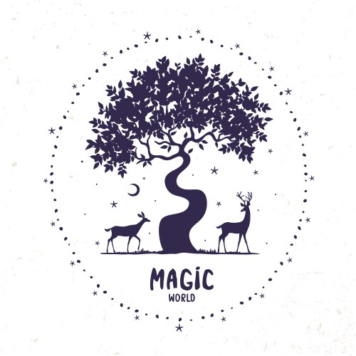Magic forest Royalty Free Vector Image - VectorStock
