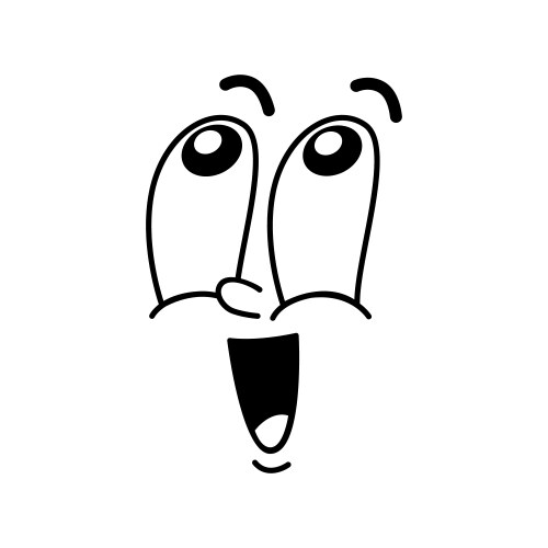 Decide about emotion choose your face cartoon Vector Image