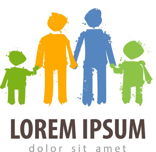 Family activities design flat Royalty Free Vector Image