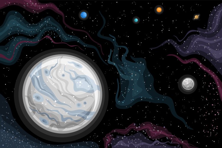 Fantasy space chart Royalty Free Vector Image - VectorStock