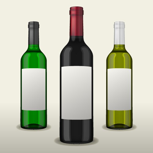 Wine bottles Royalty Free Vector Image - VectorStock
