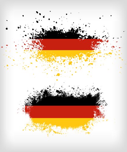 Germany flag watercolor painting design country Vector Image
