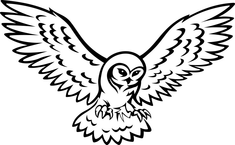 Owl Flying Vector Images (over 10,000)