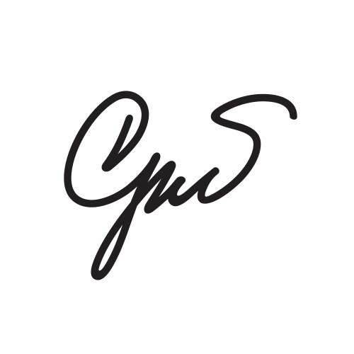 Abstract letter r signature simple handwritten Vector Image