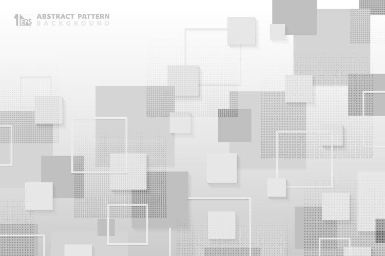 Black and white abstract square pattern Royalty Free Vector