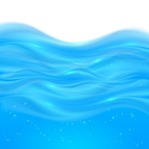 3d realistic of pure water Royalty Free Vector Image