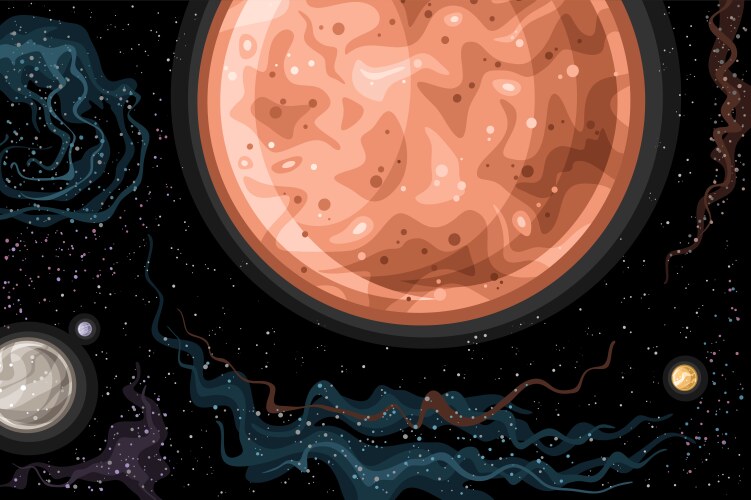 Fantasy space chart Royalty Free Vector Image - VectorStock