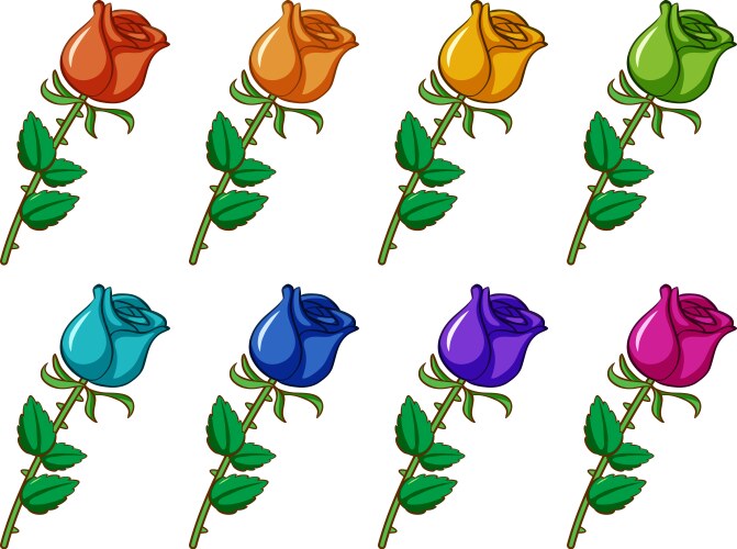 Single flower in blue color Royalty Free Vector Image