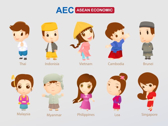 Asean Royalty Free Vector Image - VectorStock