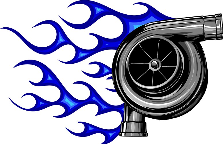Logo turbo designs simple and elegant automotive Vector Image