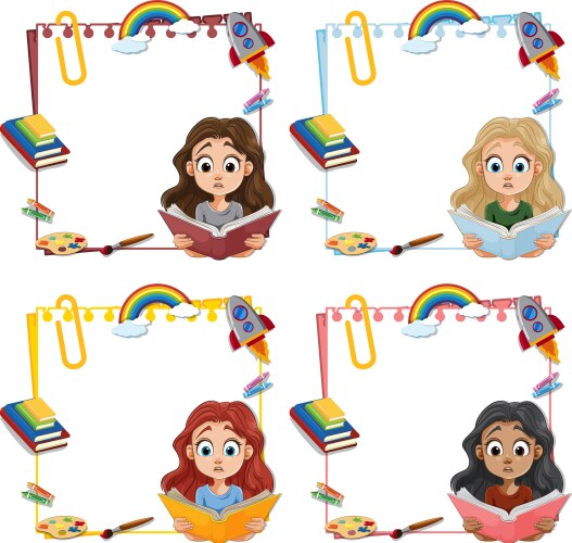 Reading Border Vector Images (over 1,400)