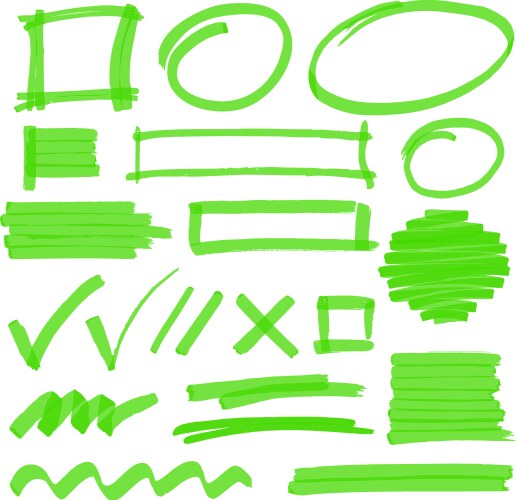 Highlighter marker design Royalty Free Vector Image