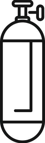 Oxygen cylinder icon representing diving equipment