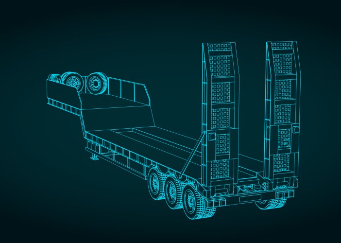 Trailer drawing Vector Images & Graphics for Commercial Use | VectorStock