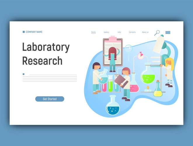 Science laboratory research Royalty Free Vector Image