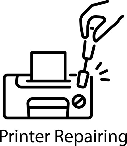 Printer issue Royalty Free Vector Image - VectorStock