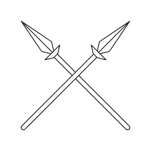 Two point perspective line drawing study art Vector Image