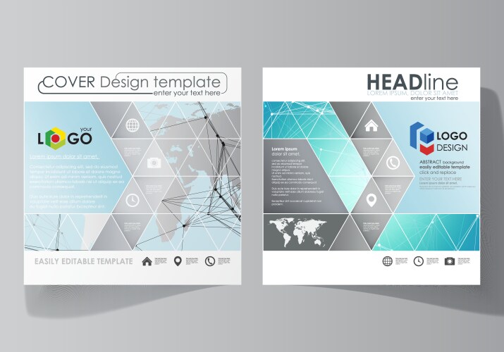 Cover page design template minimalistic brochure Vector Image