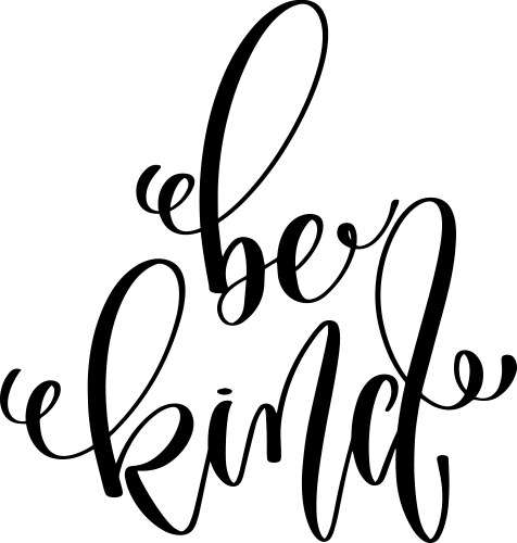 Black and white handwriting lettering inscription Vector Image