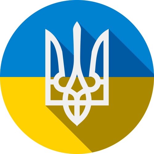 Trident - a symbol of ukraine Royalty Free Vector Image