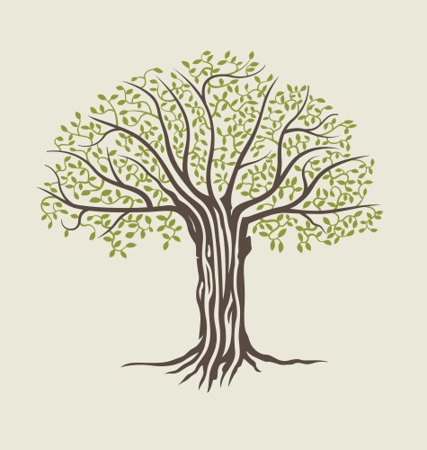 Tree symbol Royalty Free Vector Image - VectorStock