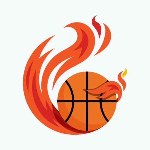 Flying Basketball Logo