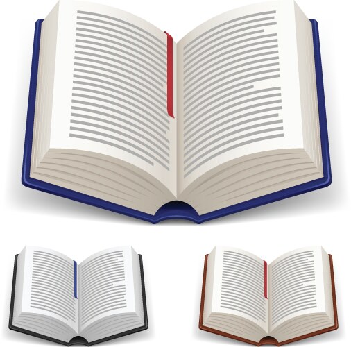 Open book Royalty Free Vector Image - VectorStock