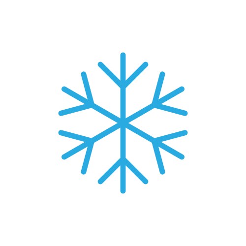 Snowflake Blue Symbol Vector Images (over 38,000)