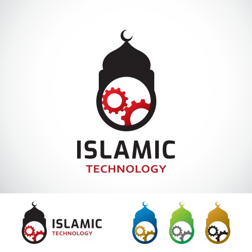 Mosque islamic logo Royalty Free Vector Image - VectorStock