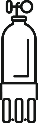 Oxygen cylinder icon representing diving equipment