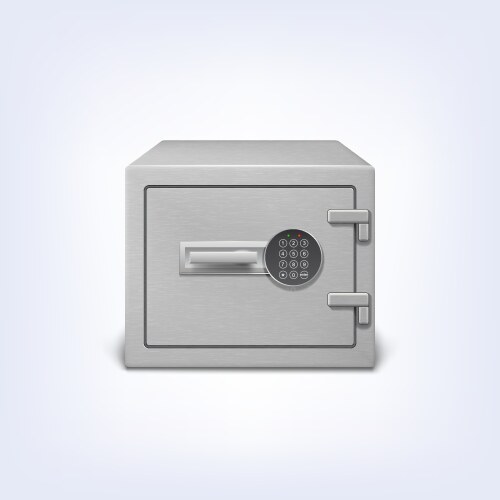 Steel safe cartoon Royalty Free Vector Image - VectorStock