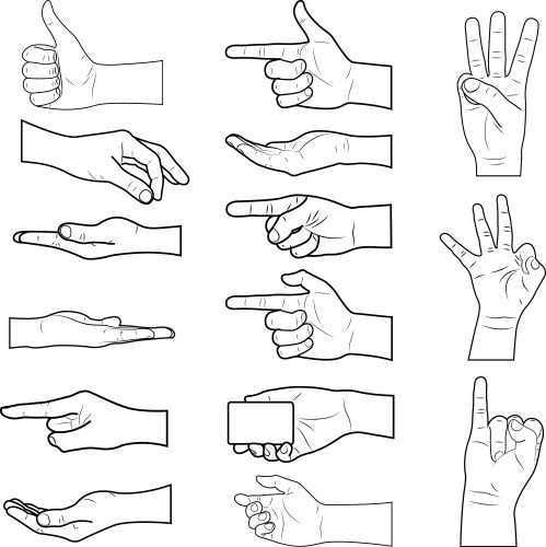 Hands Royalty Free Vector Image - VectorStock