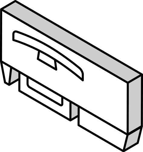 Sink top view line icon Royalty Free Vector Image