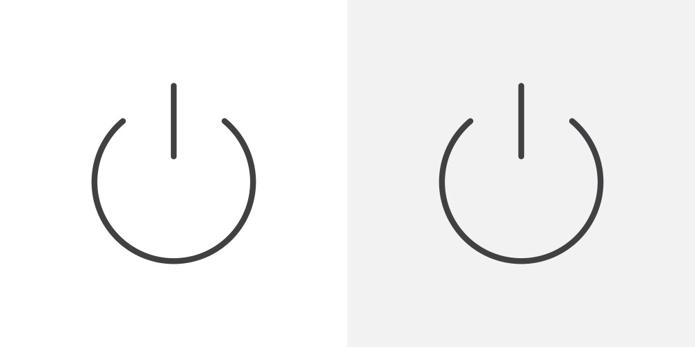 Power button icon set Royalty Free Vector Image