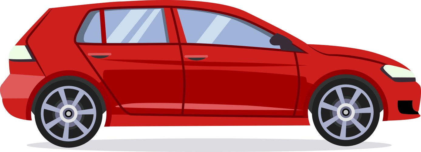 Red car Royalty Free Vector Image - VectorStock