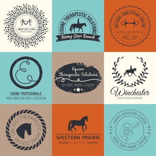 Equine logo Royalty Free Vector Image - VectorStock