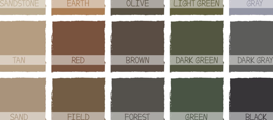 Color Palette Trend Guide Royalty Free Vector Image
