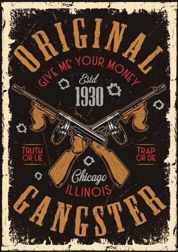 Vintage modern automatic assault rifle template Vector Image