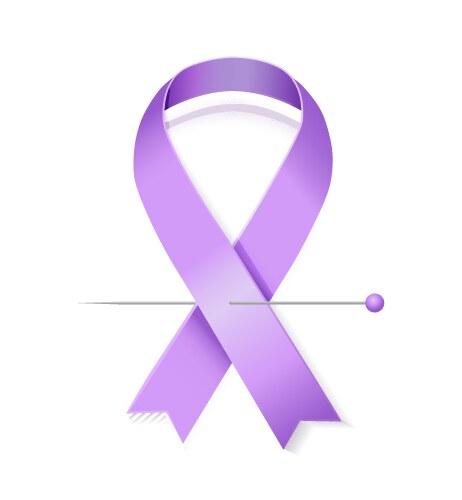 Pancreatic cancer ribbon Royalty Free Vector Image