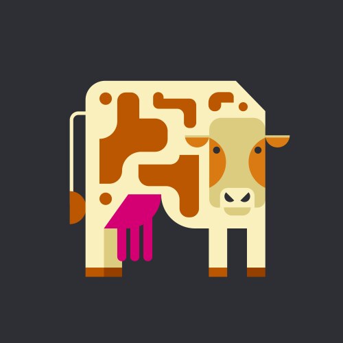 Geometric Cow Vector Images (over 2,300)