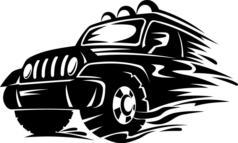 Black and White Jeep Vector Images (over 470)