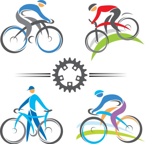 Cycling Royalty Free Vector Image - VectorStock
